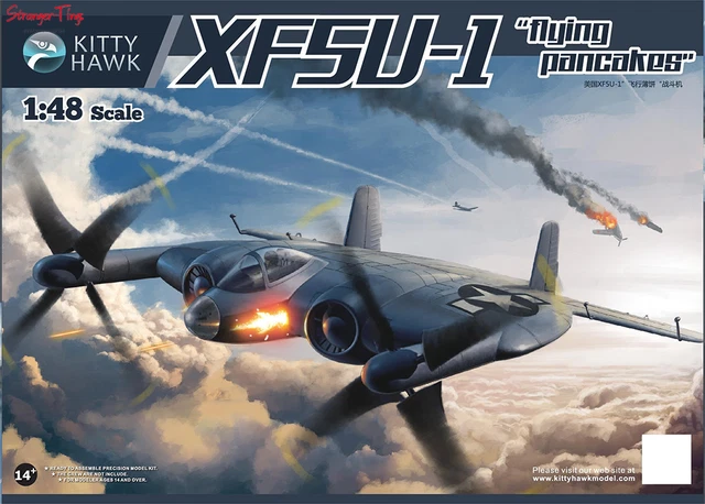 KITTY HAWK 1/48 XF5U-1 Flying Pancake Model Kit £39.99 - PicClick UK