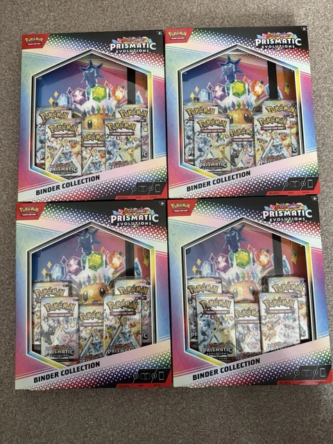 4 X POKEMON Prismatic Evolutions Binder Collection New & Sealed £187.92 ...