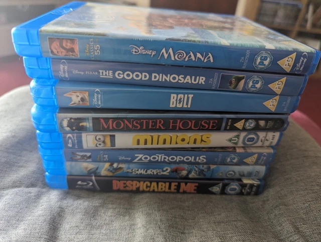 8 ANIMATED MOVIES Disney Pixar Ect Kids Bundle Joblot £8.95 Inc ...