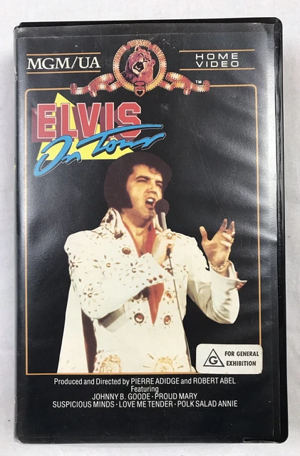 ELVIS ON TOUR VHS Big Box Video Tape MGM 1972 $45.00 - PicClick AU