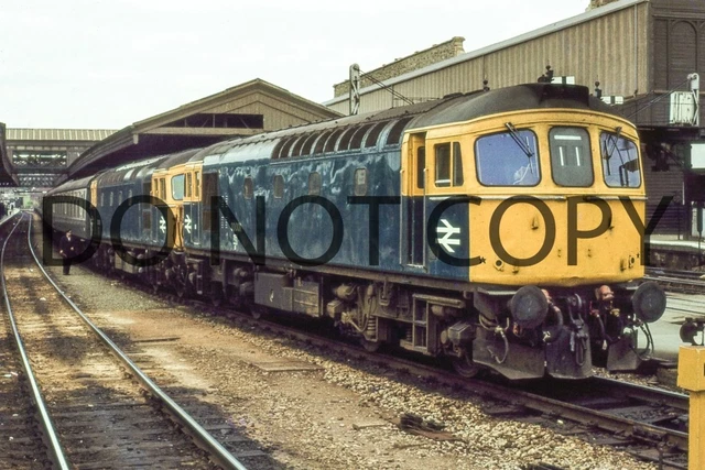 UK DIESEL TRAIN Railway Photograph Of Class 33 33001 Loco. (Rm33-1) £1. ...