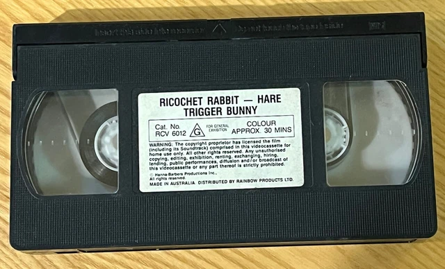 RICOCHET RABBIT HARE Trigger Bunny VHS PAL Video Tape Hanna-Barbera ...