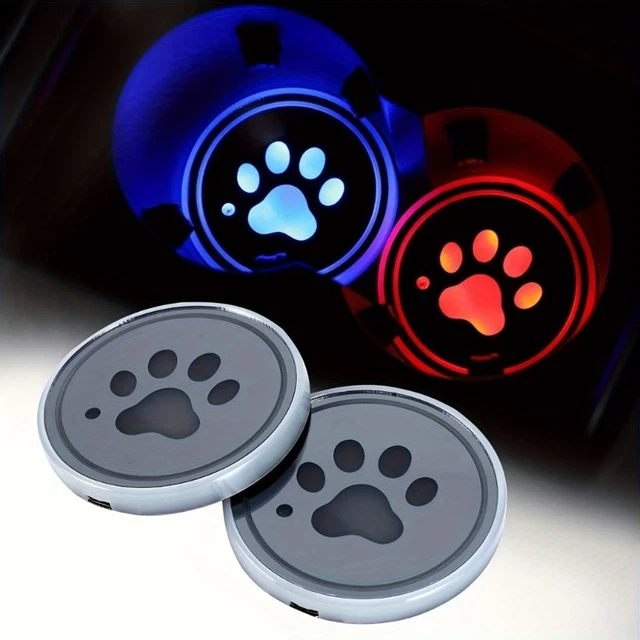 STANDARD 70MM CAR Beverage Base LED Colourful LED Coasters for Bottles ...