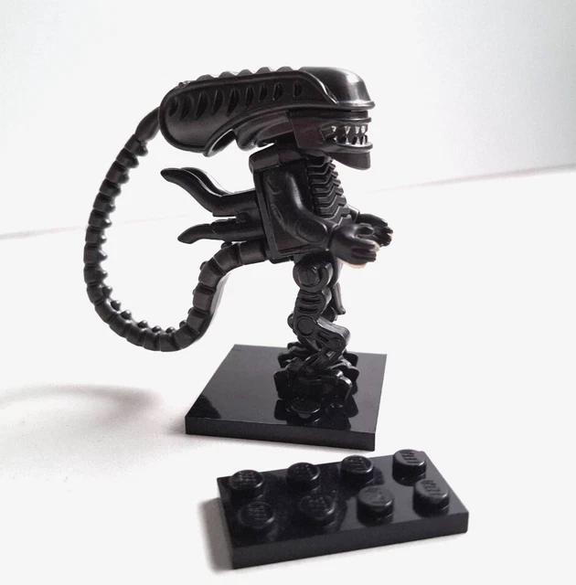 ALIENS ALIEN HR Giger Xenomorph Block Figur + Original LEGO Stein ALIEN ...