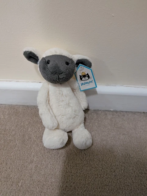 JELLYCAT SMALL BASHFUL Grey Faced Lamb Retired And Rare £25.00 ...