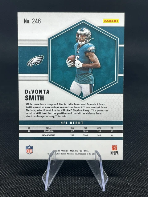 2021 PANINI MOSAIC DEVONTA SMITH NFL Debut Rookie RC Philadelphia Eagles #246 $1.29 - PicClick CA