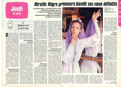 COUPURE DE PRESSE Clipping 1984 Mireille Nègre (2 pages) EUR 5,00 - PicClick FR