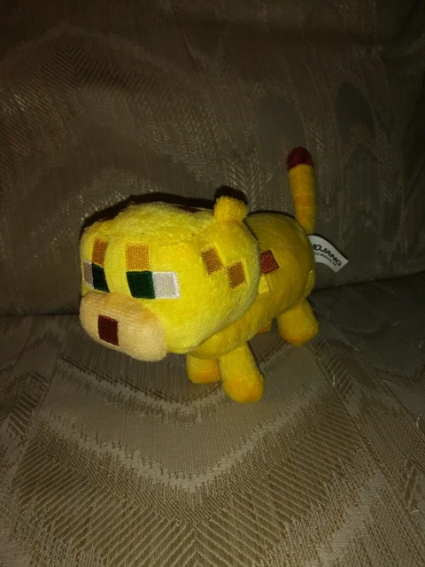 MINECRAFT OCELOT PLUSH 9" Yellow Stuffed Animal Toy Mojang 2014 ...