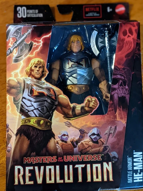 MASTERS OF THE Universe Revolution Masterverse Battle Armour He-Man ...
