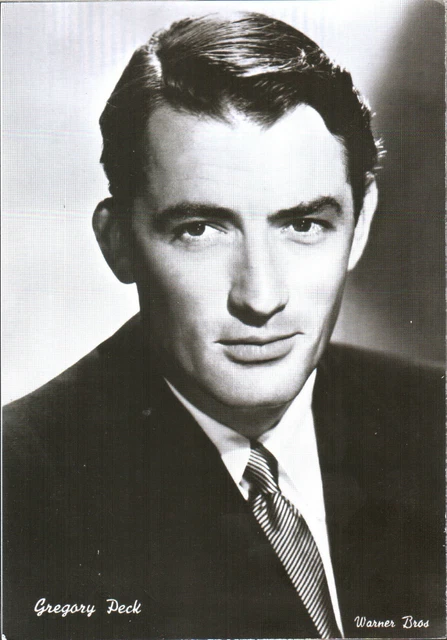 CARTOLINA D'EPOCA - GREGORY PECK, ATTORE CINEMA, Warner Bros - Riprod ...