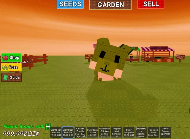 HUGE 8KG+ 🐉 "MEGA RED FOX 🦊 RARE Mutation Green bean Grow 🪴 A Garden 🏡 ...