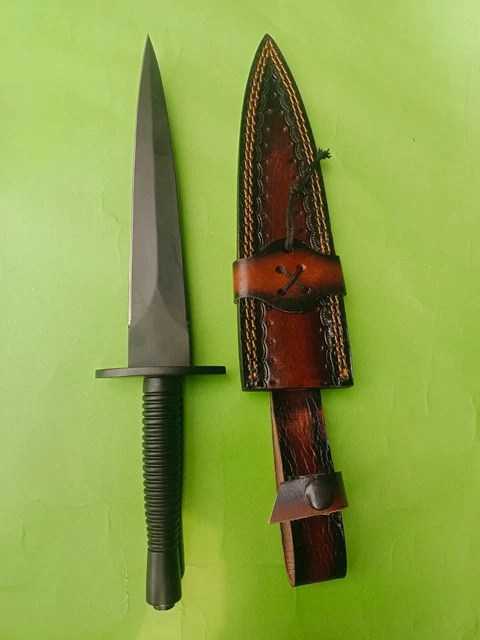 WW2 FAIRBAIRN SYKES British commando fighting knife dagger with Cover £ ...