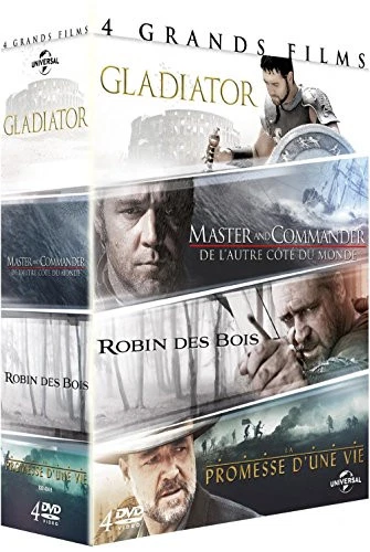 RUSSELL CROWE - 4 grands films : Gladiator + Master and Commander ...