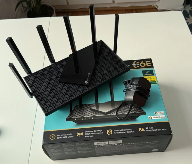 TP LINK ARCHER AXE75 AX5400 router Wi-Fi 6E tri-band Gigabit EUR 128,02 ...