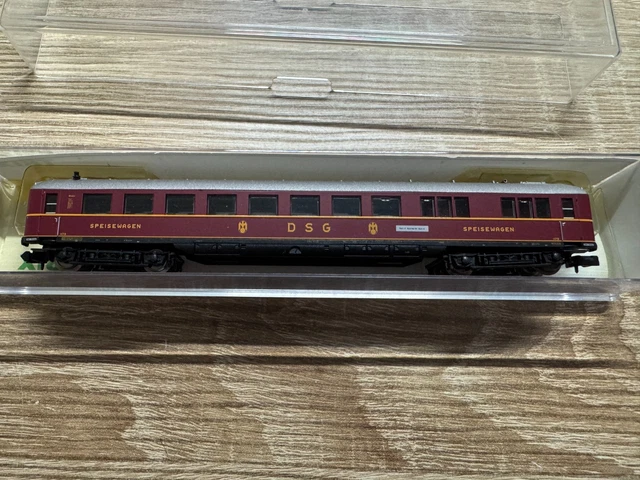 MINITRIX 15739-03 N Scale Dining Car Speisewagen DSG Analog DC, DB ...