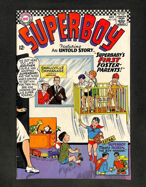 SUPERBOY #133 SUPERBABY'S First Foster-Parents ! DC Comics 1966 EUR 0 ...