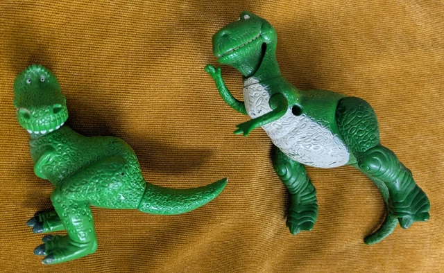 TOY STORY T Rex Figure Disney/Pixar Green Dinosaur & McDonald's moving ...