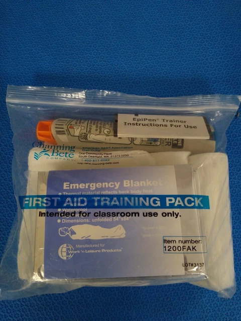 PACK DE FORMATION aux premiers secours Channing Bete #1200FAK - 1 ...