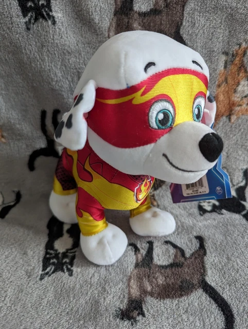 PAW PATROL THE Mighty Movie Spin Master Plush Marshall/Marcus New with ...