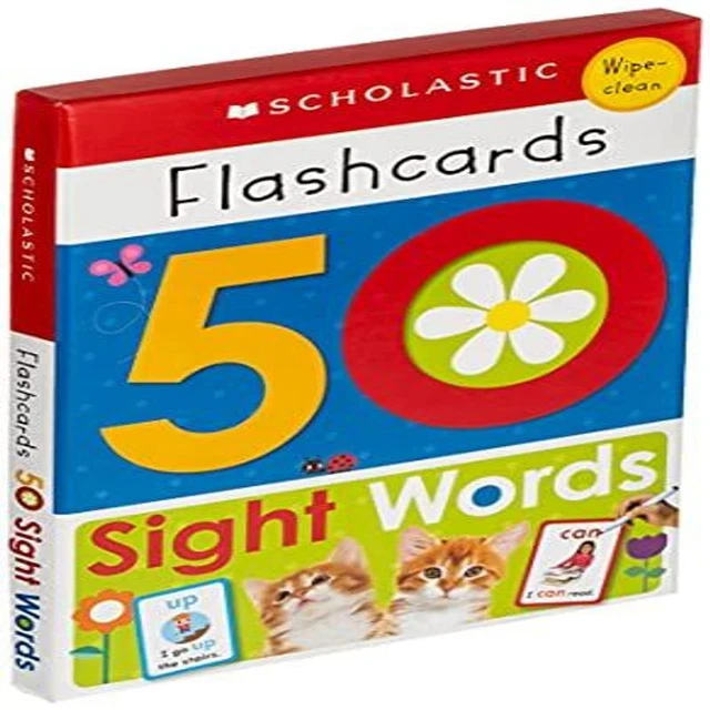 50 SIGHT WORDS Flashcards: Scholastic Early Learners (Flashcards ...