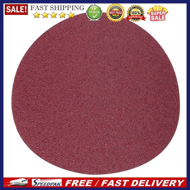 30PCS/SET 125MM 80 Meshes Round Self-adhesive Sand Paper Flocking ...