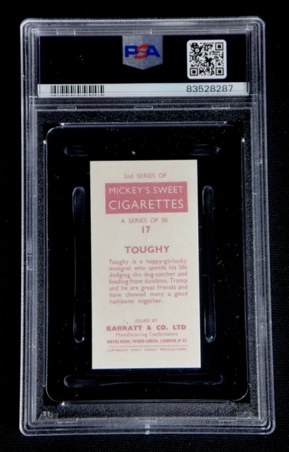 1957 BARRATT & Co Ltd. Walt Disney Characters Toughy #17 Psa 8 Nm-Mt ...