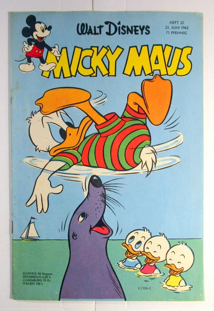 MICKY MAUS 1962 Heft 25 vom 23 Juni 1962 Walt Disney Original Ehapa ...
