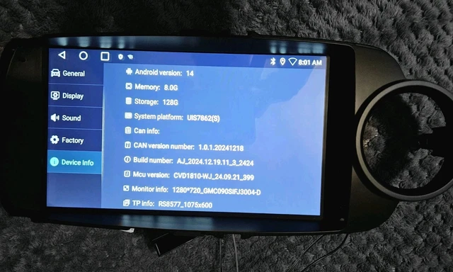 9&ANDROID 12 HEAD Unit Radio DAB+BT GPS SAT Navi Carplay for Toyota ...