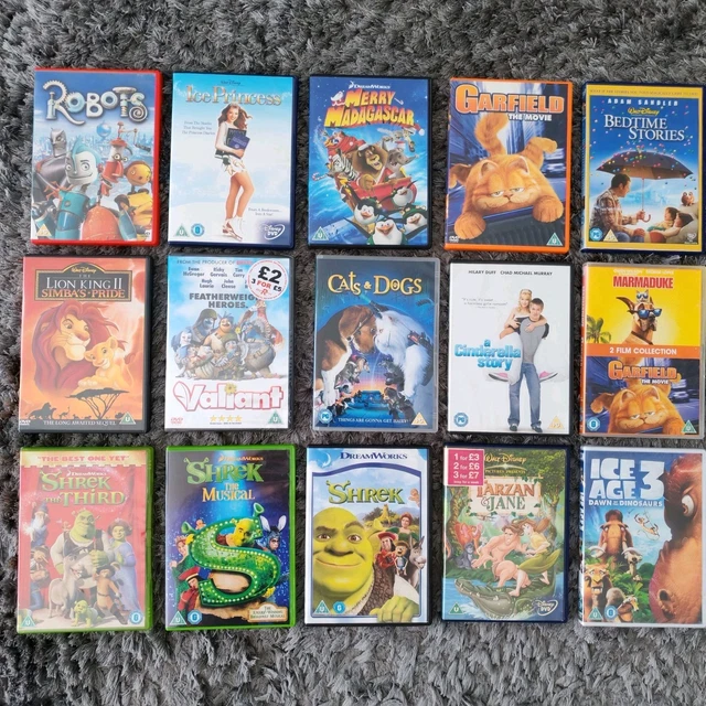 15 CHILDREN'S DVD Bundle Family Kids Job Lot Disney & Dreamworks £13.93 ...