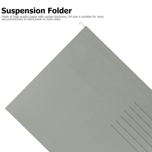 10 PCS DOCUMENT Organizer Binder Hanging Folder File Holder Documents ...