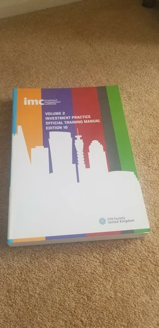 CFA UK IMC Unit 2 v16 Text Book £18.00 - PicClick UK