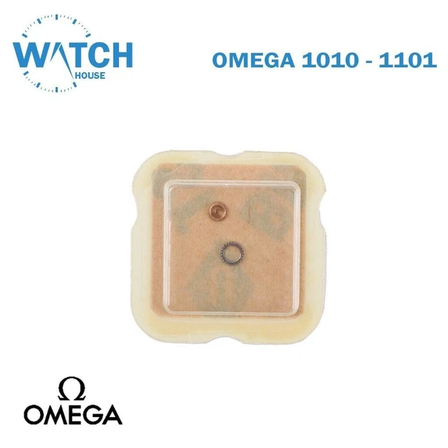 ROUE ET NOYAU suisses d'origine OMEGA l010-1101A, pour Omega 1010, pièce 1101A EUR 29,76 ...