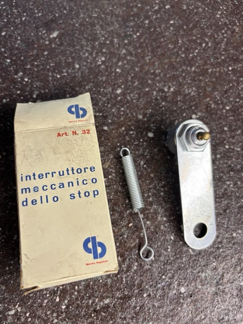 MECHANICAL STOP SWITCH with Spring for Vintage Mopeds and Motorcycles ...