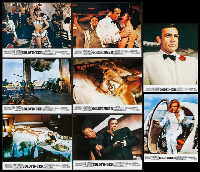 8 PHOTOS LOBBY cards French "Goldfinger" James Bond 007 Sean Connnery 1964 EUR 17,00 - PicClick FR