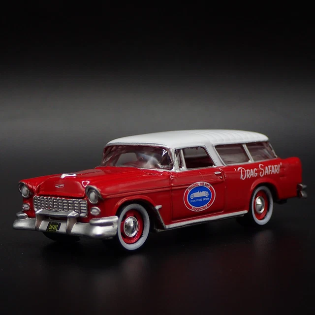 1955 55 CHEVY Chevrolet Nomad Avec Attelage Nhra Rare 1:64 Miniature ...