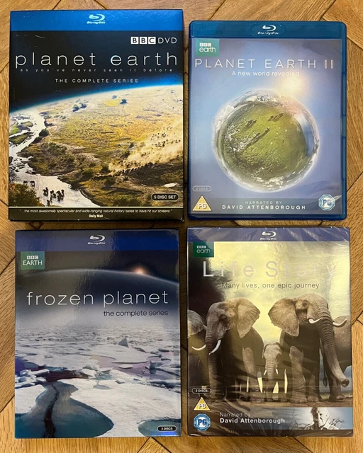 DAVID ATTENBOROUGH BLU ray bundle - Planet Earth 1&2, Frozen Planet, Life Story £9.95 - PicClick UK