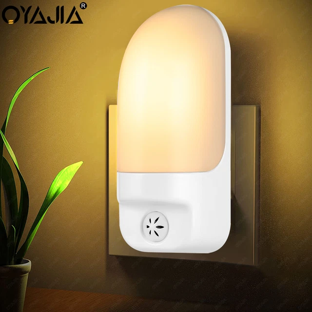 LED LIGHT SENSOR Safety Night Light Plug In Cabinet Corridor Stair ...