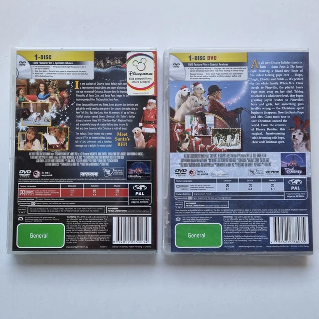 SANTA PAWS | 2-Movie Collection (DVD, 2-Disc) PAL Region 4 (Disney) The ...