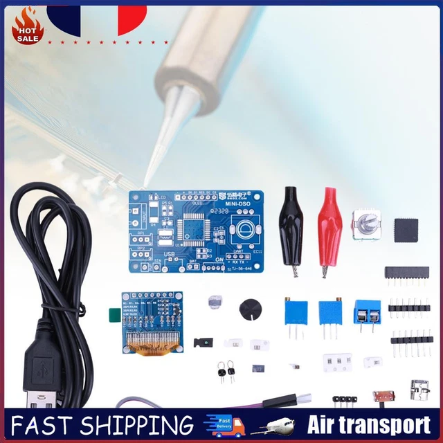 # MINI DOS LCD Oscilloscope Kit STC8K8A Chip Electronic Welding ...