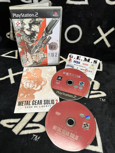 METAL GEAR SOLID 2: Sons Of Liberty (Sony PlayStation 2, PS2) with ...