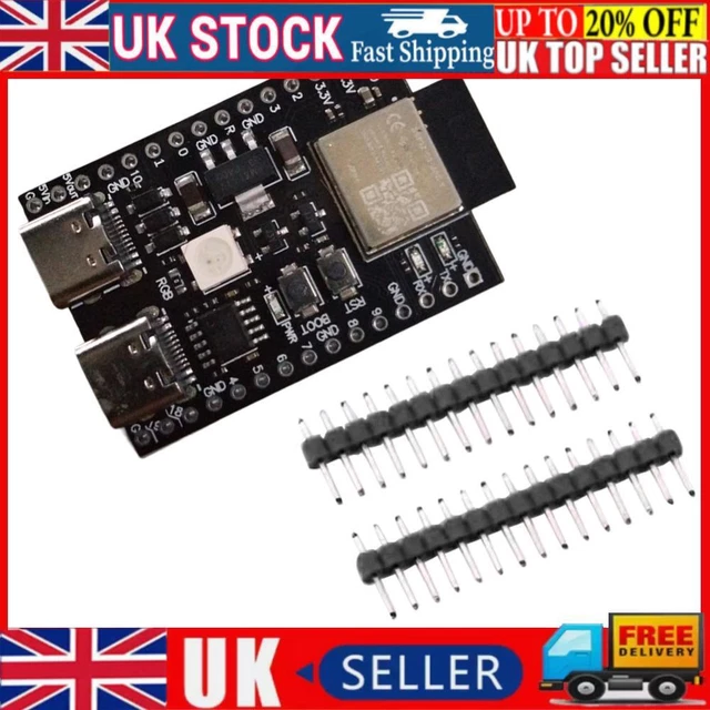 ESP32/ ESP32-S3/ESP32-C3 DEVELOPMENT Board Dual Type-C (ESP32-C3) £8.79 - PicClick UK