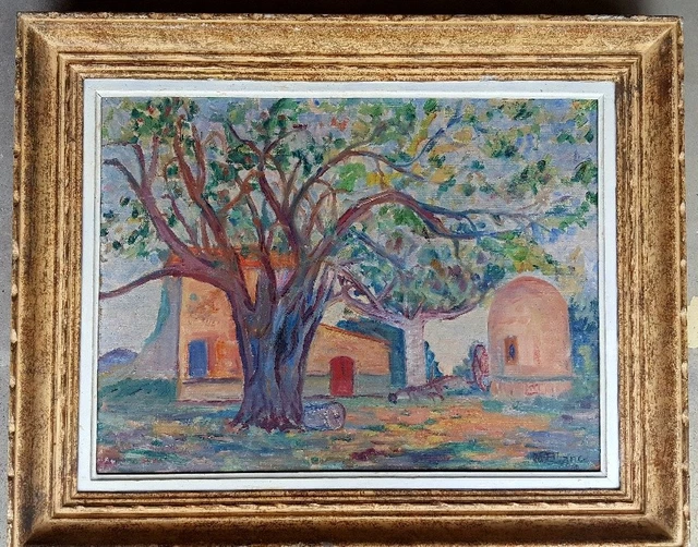 TABLEAU ANCIEN HUILE signé Marius Blanc EUR 94,00 - PicClick FR