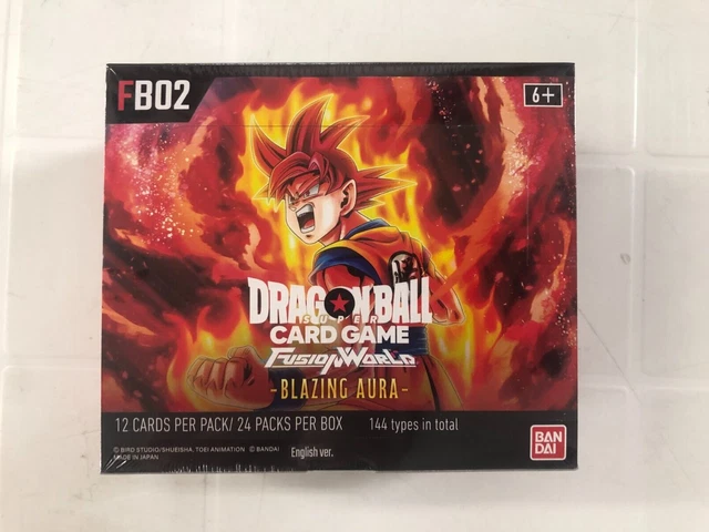 BOX FB01 DRAGON Ball Super Card Game Fusion World 02 FB-02 ENG Blazing Aura EUR 139,90 - PicClick IT