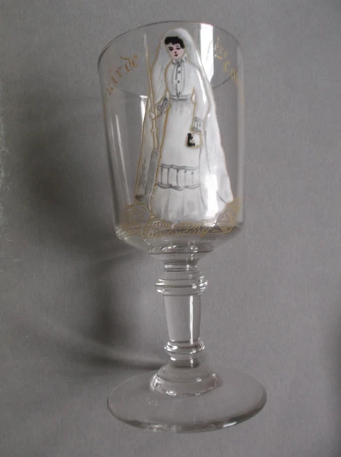 ANCIEN VERRE A Pied Emaille Souvenir De Premiere Communion Fillette EUR 24,00 - PicClick FR