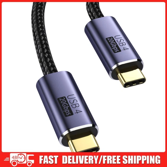 USB 4.0 8K 60Hz PD 100W Type-C Male to Male Charging Data Cable with ...
