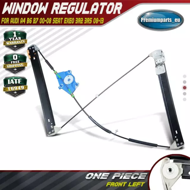 WINDOW REGULATOR FRONT Left Passenger For Audi A4 B6 B7 Seat 2001-2008 ...