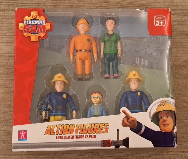 FIREMAN SAM ARTICULATED FIGURE x 5 PACK PRISM ACTION FIGURES NORMAN ...