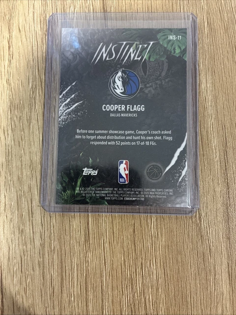 2025-26 TOPPS CHROME Cooper Flagg Instinct RC $20.50 - PicClick AU