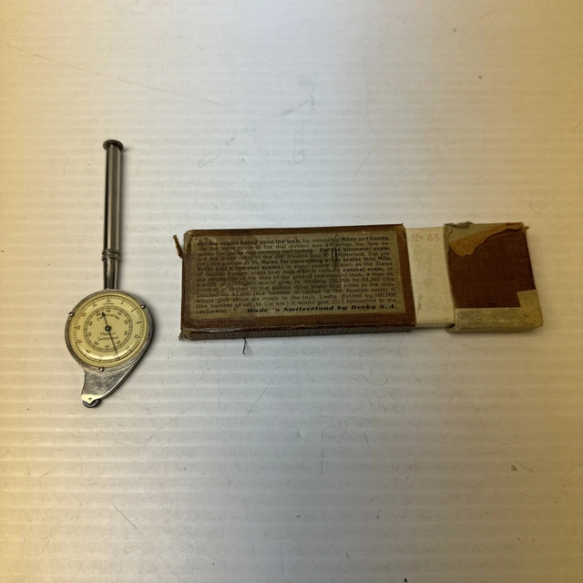 VINTAGE KEUFFEL & Esser Swiss Opisometer Map Distance Measure Reader ...