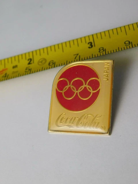 COCA COLA COKE Japan Olympic Games Vintage Pin Button Souvenir ...